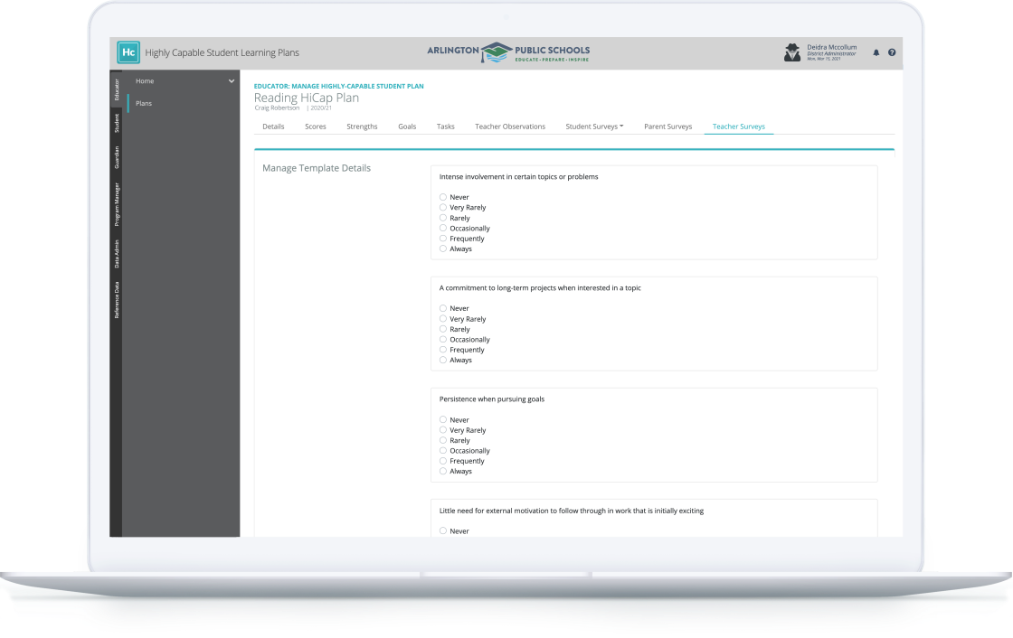 Highly Capable, by SchoolData.net